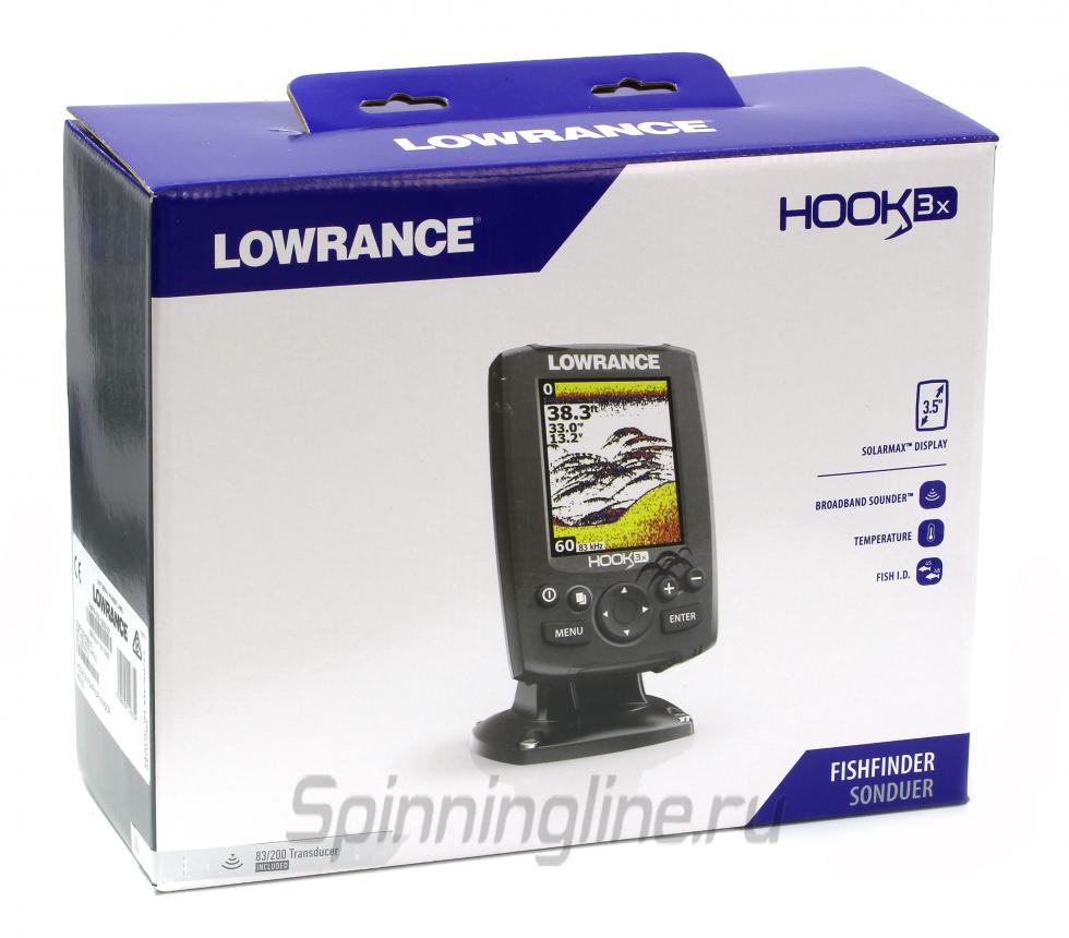 Lowrance Hook 3x Fishfinder with 83 200 000 12635 001 9930.00 Spinningline